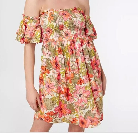 Billabong | Dresses | Billabbong Dancing Floral Sun Mini Dress Size ...